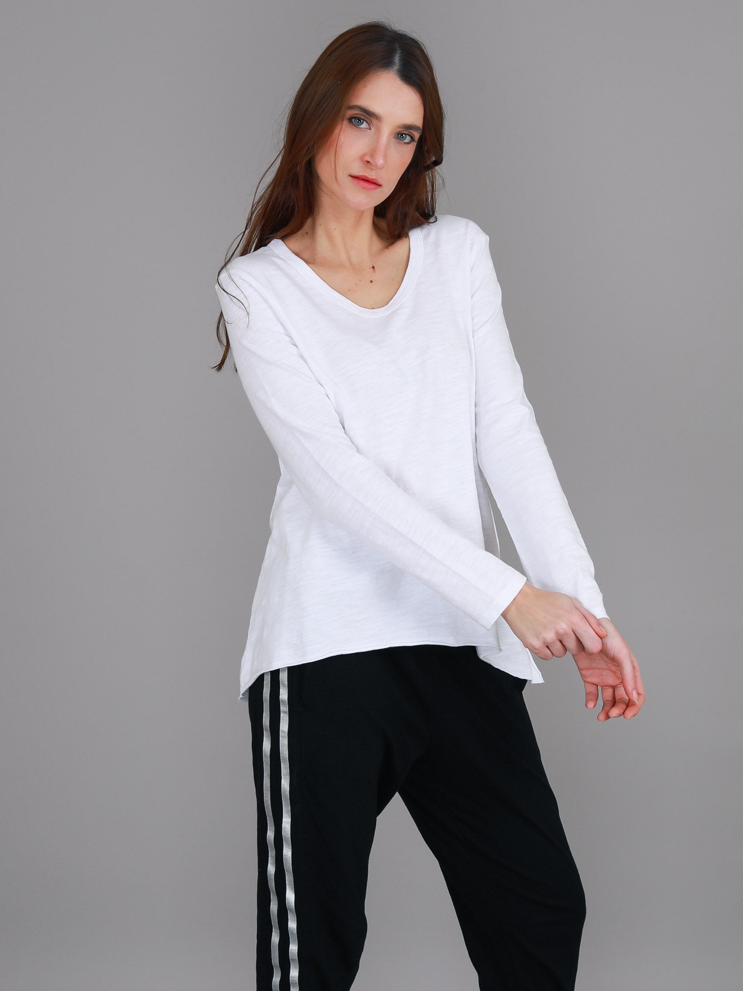 Millicent Long Sleeve Essentials T Shirt | Everyday Basic