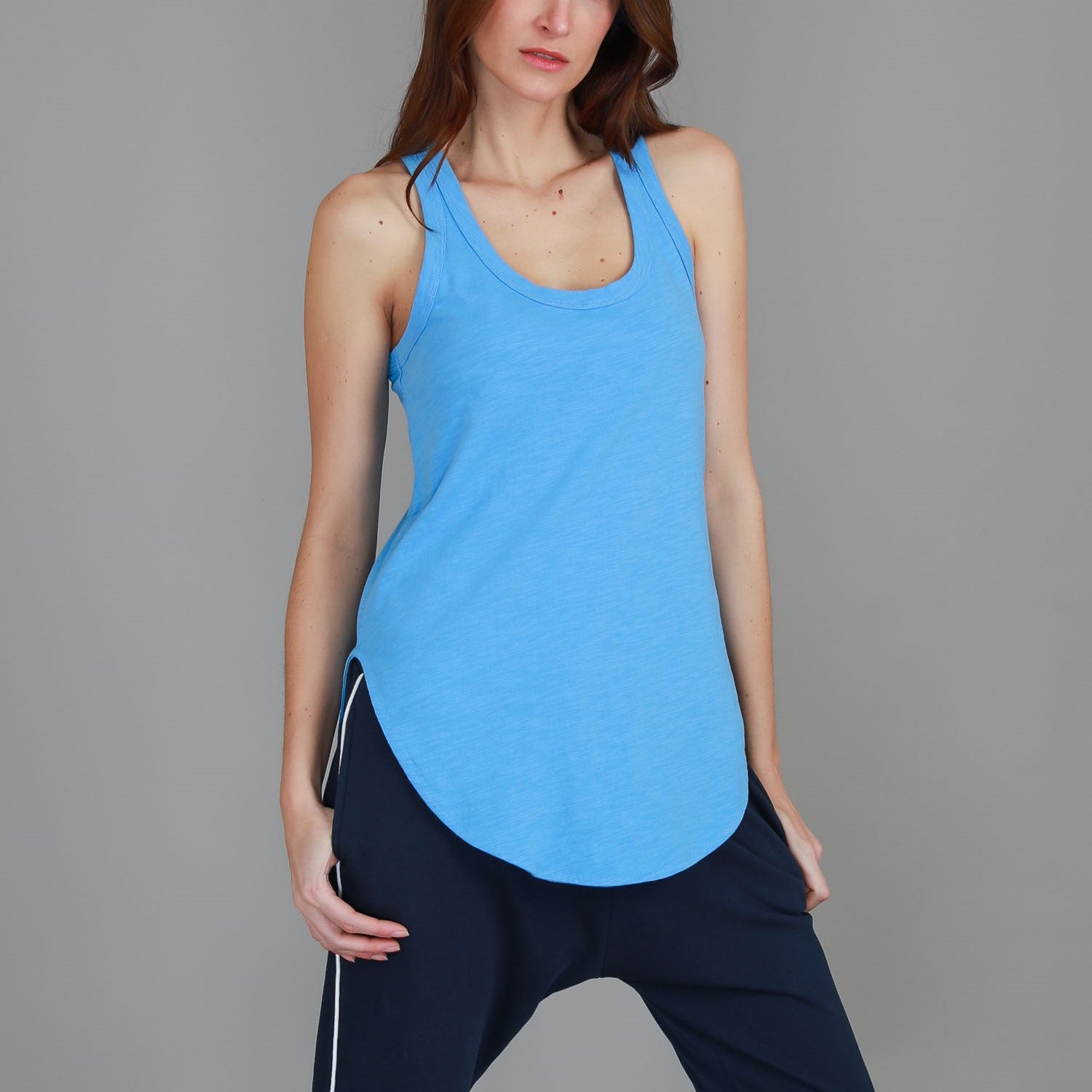 Blue Tank Tops & Singlets | 100% Cotton Basics – Everyday Wear