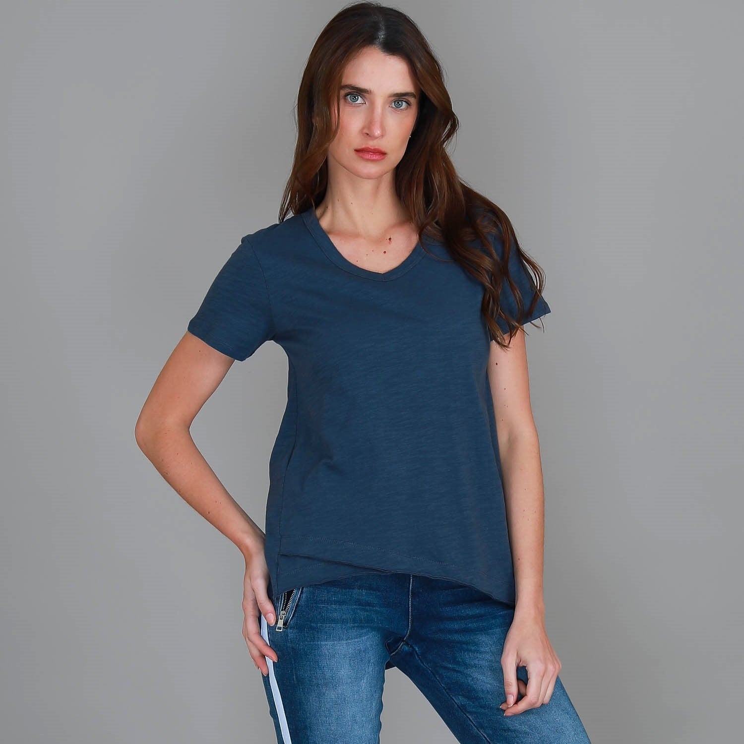 Women’s Blue T-Shirts | Cotton Crewneck & Relaxed Tees