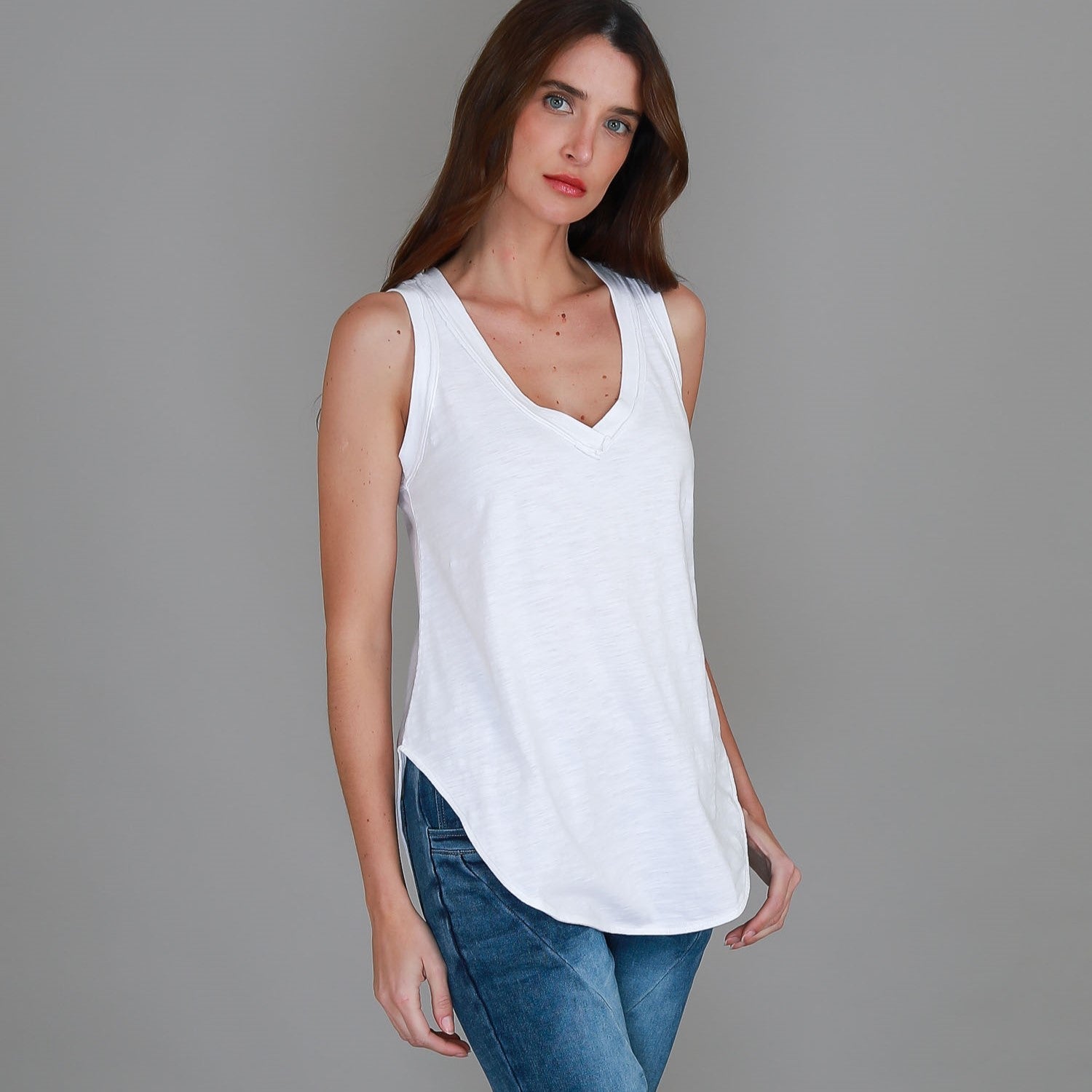 White Singlets for Women | Cotton Tank Tops & Everyday Layers