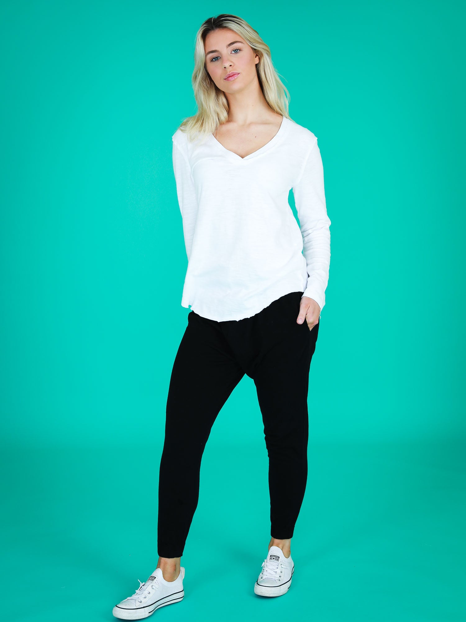 Nora V Neck T Shirts: Shop This Season's Long T Shirts