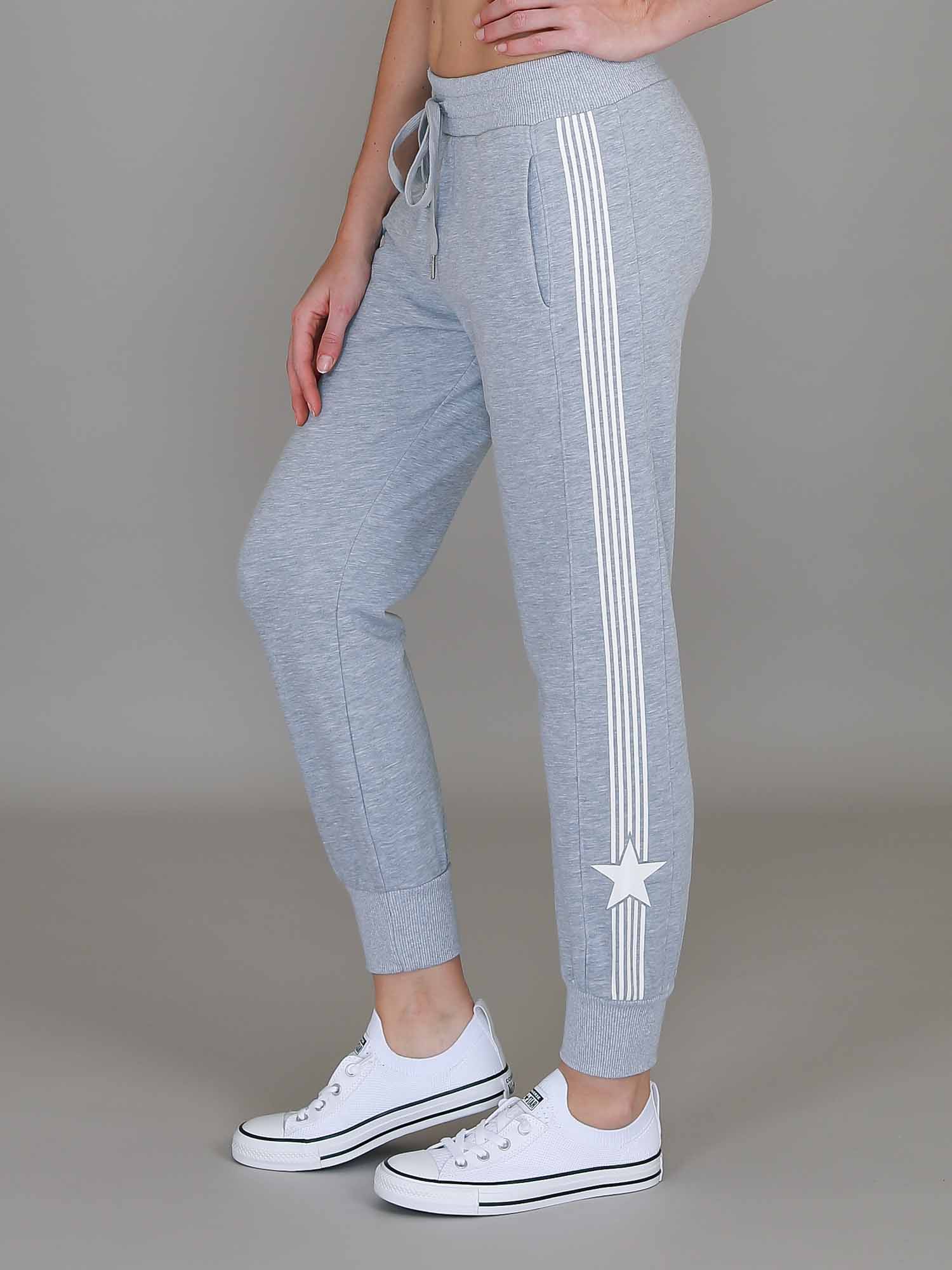 Britney Sweatpants – Women’s Joggers with Stripe & Star Print
