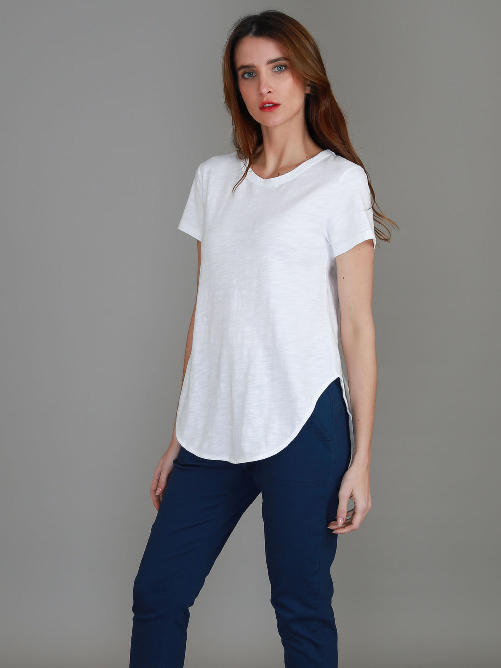 Elwood Curved Hem T Shirt | Shop True Classic Tees Australia