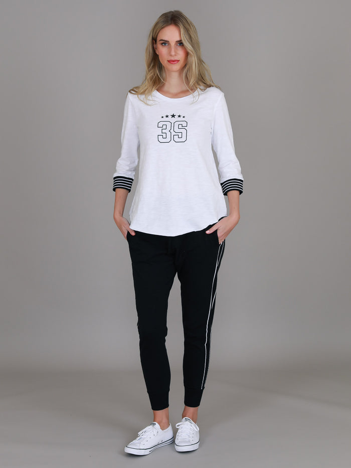 Teagan 3/4 Sleeve T Shirt – Women’s Graphic Cotton Top