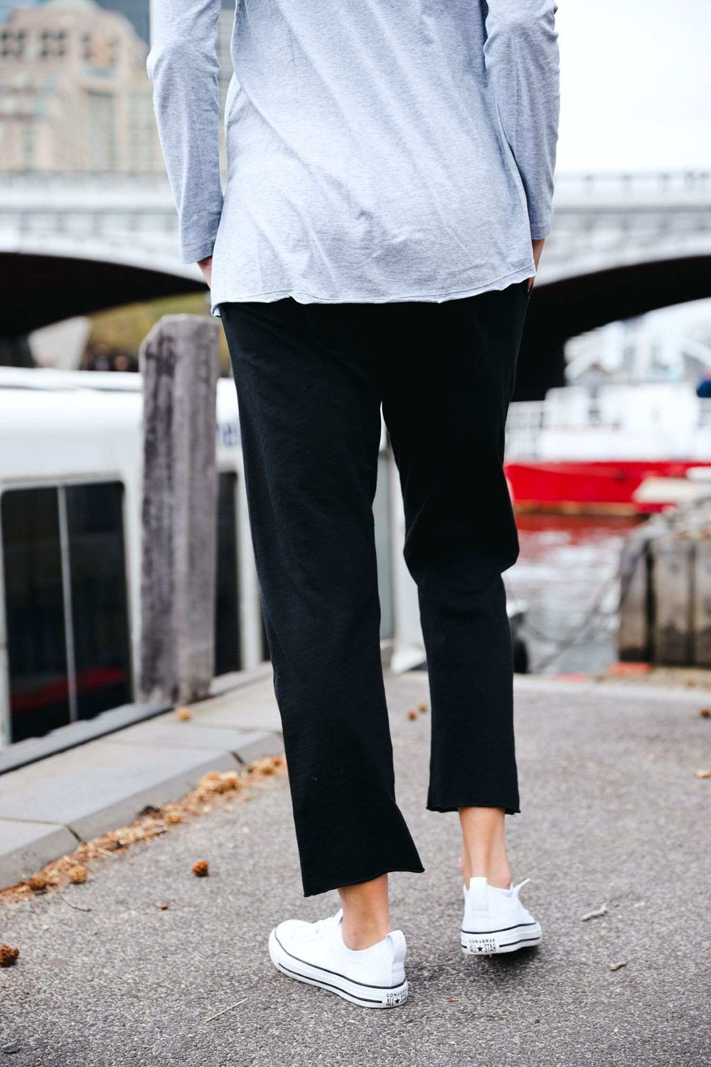 Ariel Raw Edge Hem Joggers - 3rd Story