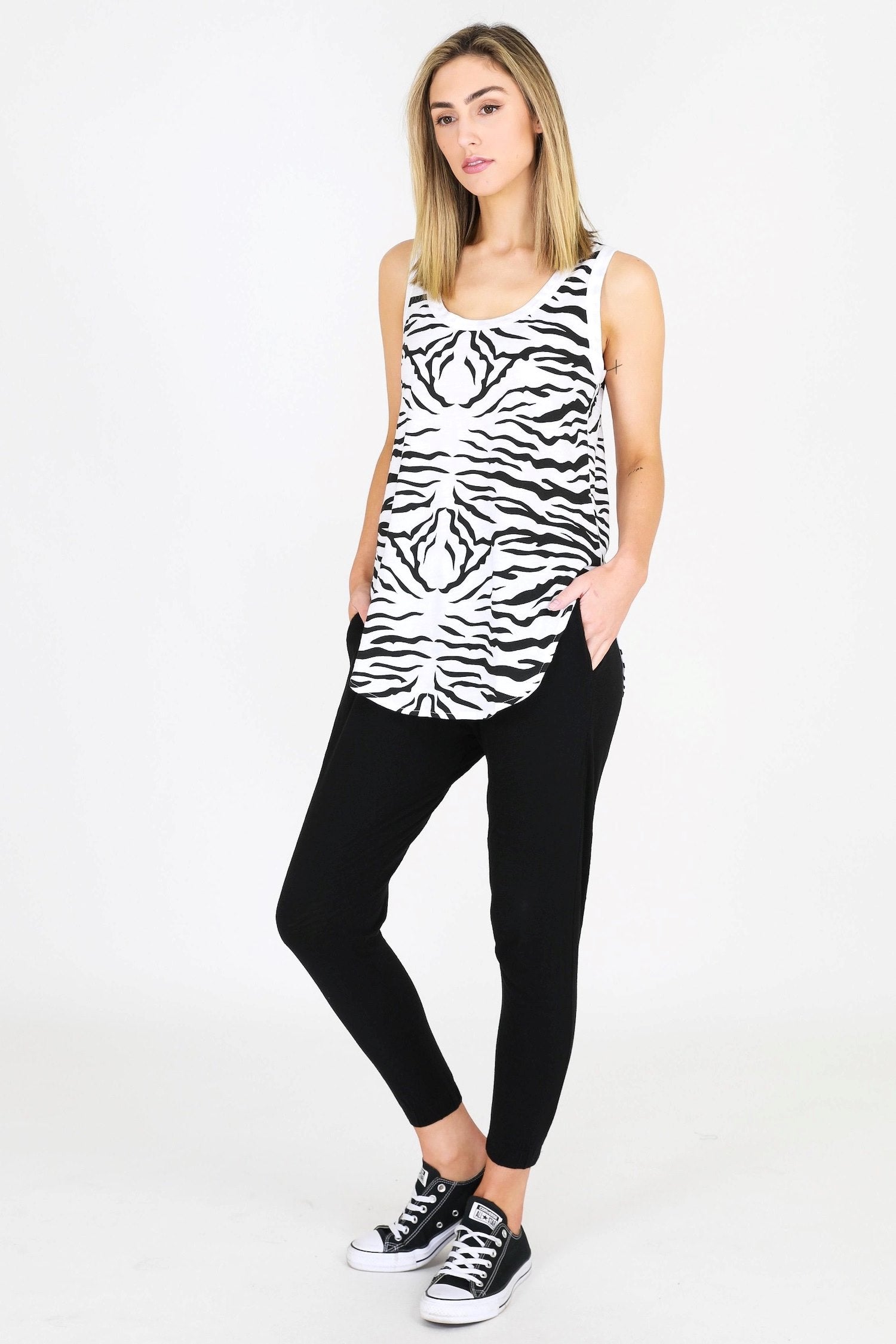 Eloise Zebra Print Tank Top
